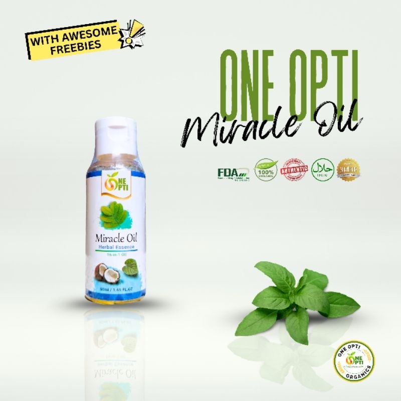 One Opti Miracle Oil Herbal Escence 16 in 1 OIl | Shopee Philippines