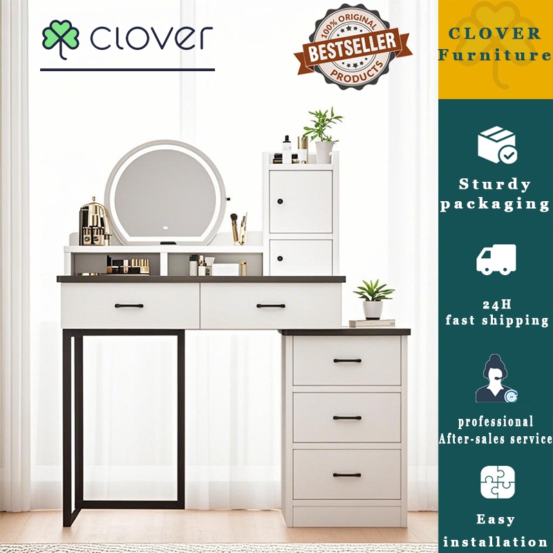 Dress -up table bedroom Modern Simple Nordic Luxury Net Red Wind Makeup ...