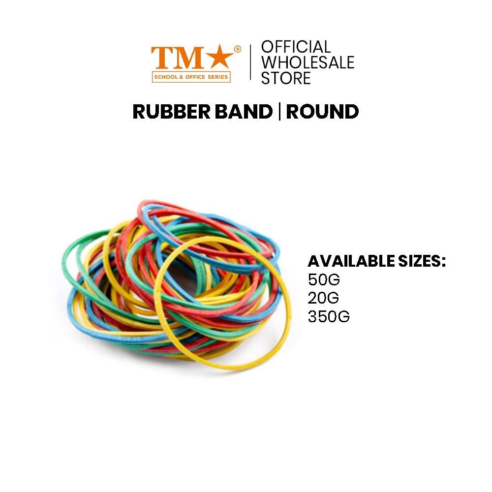 TM Rubber Band Round (50g 200g & 350g) | Shopee Philippines