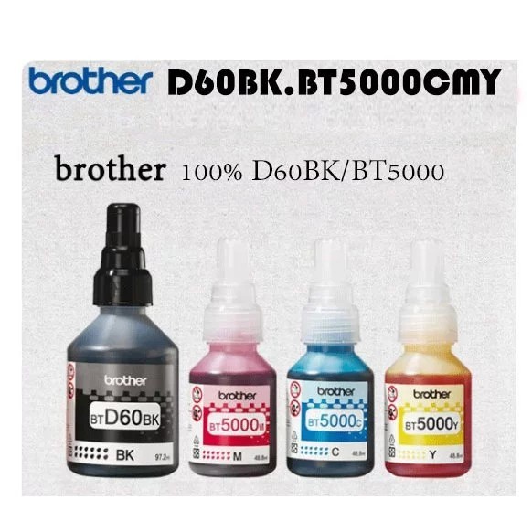 Genuine Brother BTD60BK BT5000 Ink Original DCP-T220 DCP-T310 DCP-T420W ...