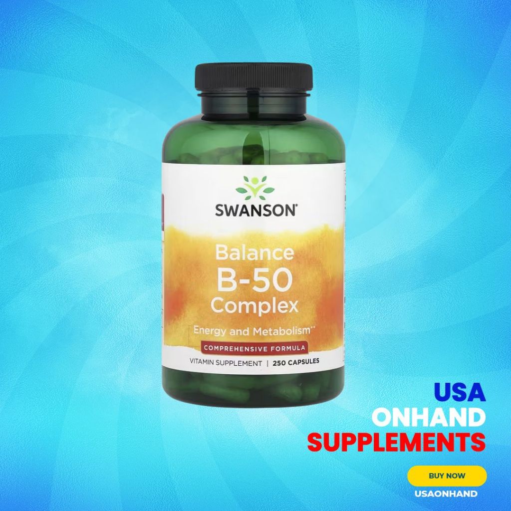 USA Onhand | Swanson, Balance B-50 Complex, 250 Capsules ( Energy and Metabolism ) | Shopee ...