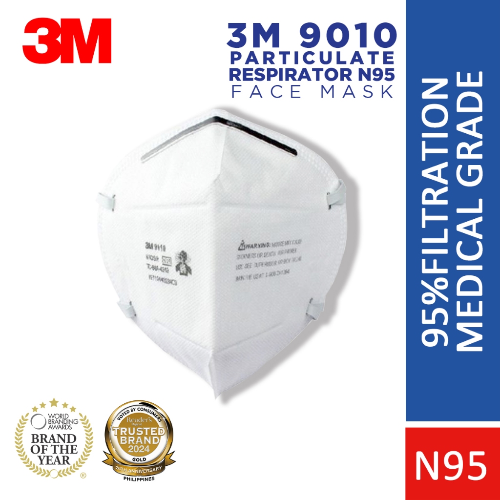 3M 9010 Particulate Respirator N95 Face Mask 1's | Shopee Philippines