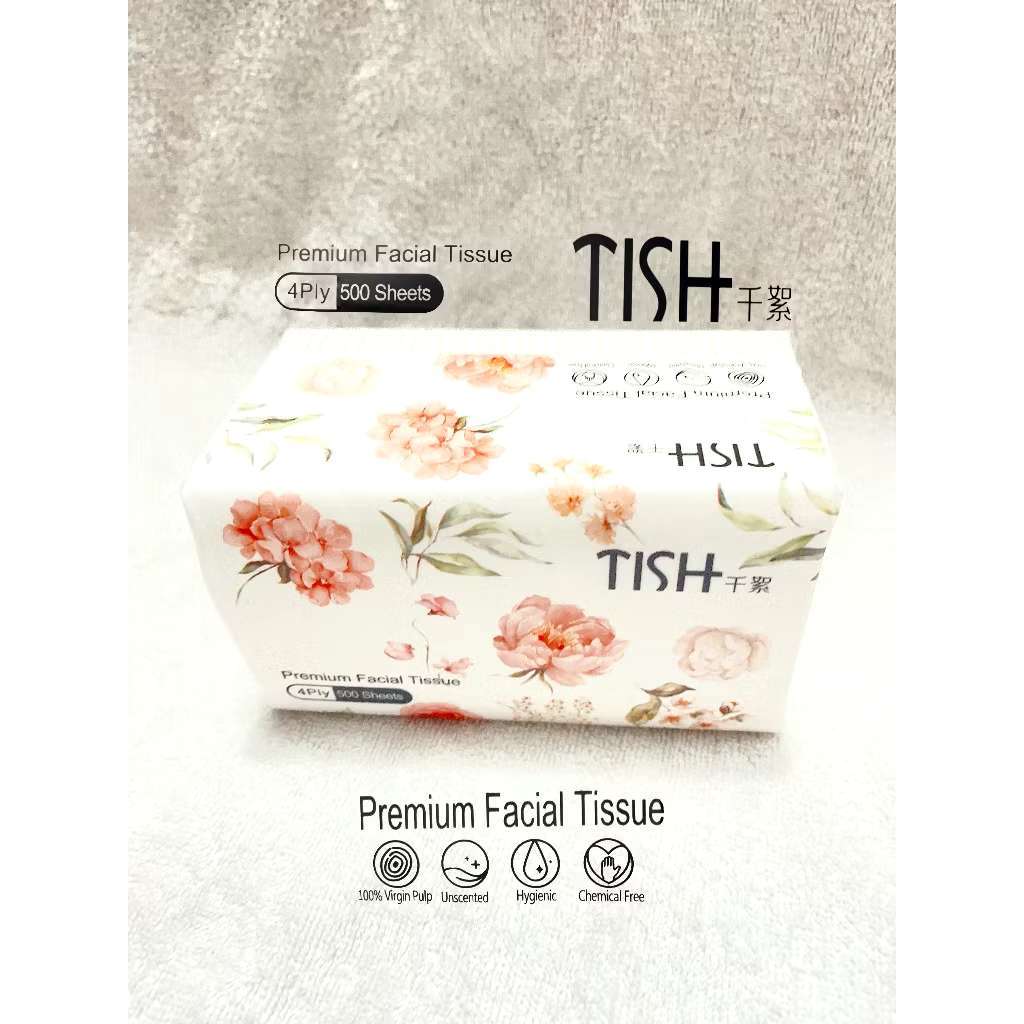 TISH Premium Tissue towel,towel tissue 4 layers per sheet, 1 pack of ...