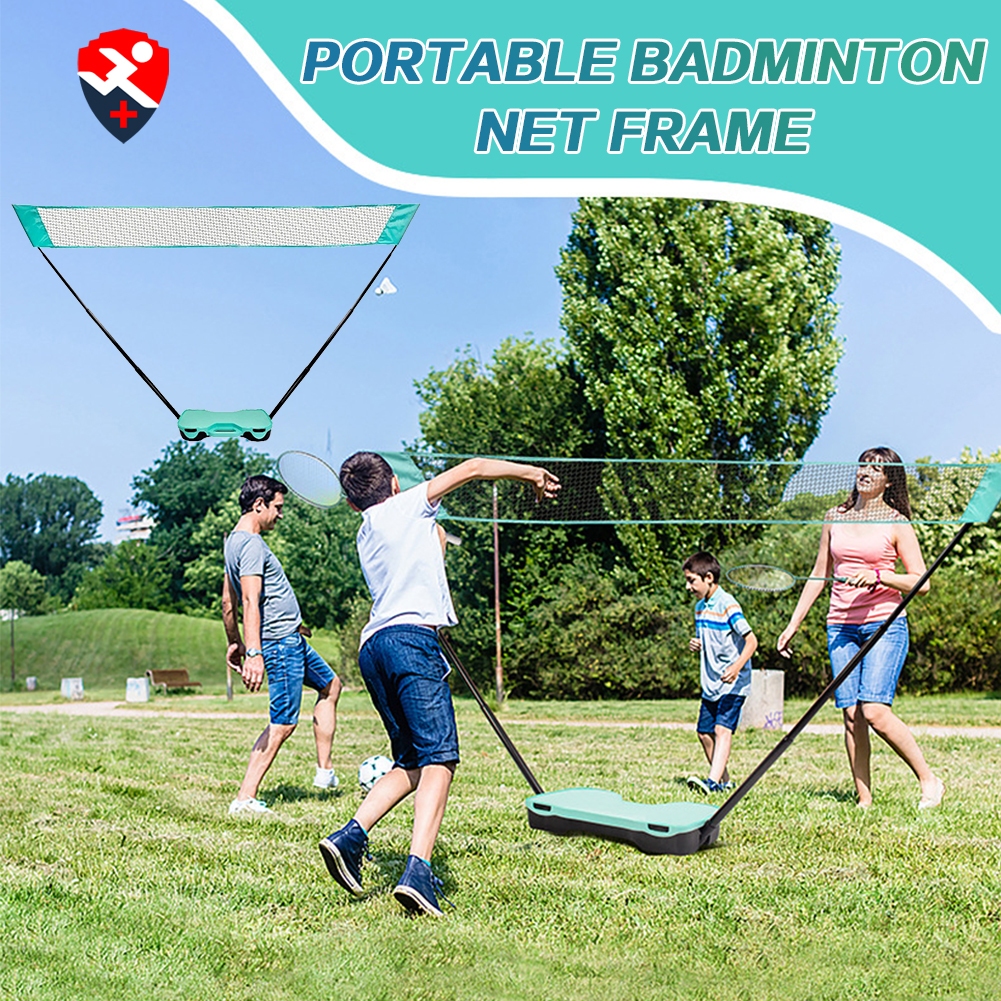 Portable Badminton Net Set Storage Box Outdoor Indoor Adjustable ...