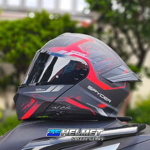 SPYDER FORCE+ NERO S5 MODULAR - DUAL VISOR (with FREE Clear Lens ...