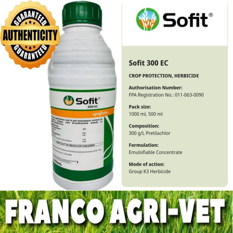 Sofit 300 EC Herbicide ( 1Liter ) | Shopee Philippines