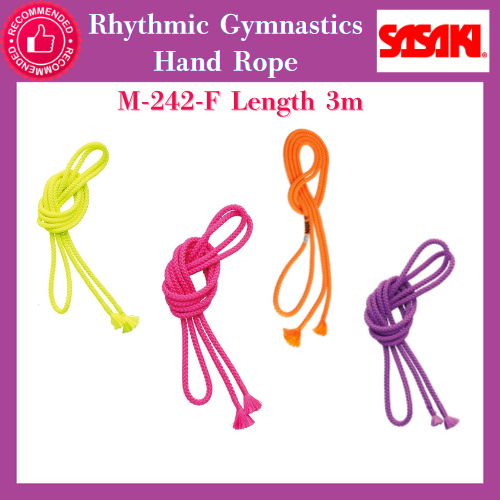 Sasaki Rhythmic Gymnastics Hand Rope M-242-F Length 3m International Gymnastics Federation ...
