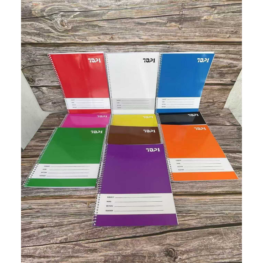JLT 10pcs Big size university spiral notebook 80leaves | Shopee Philippines