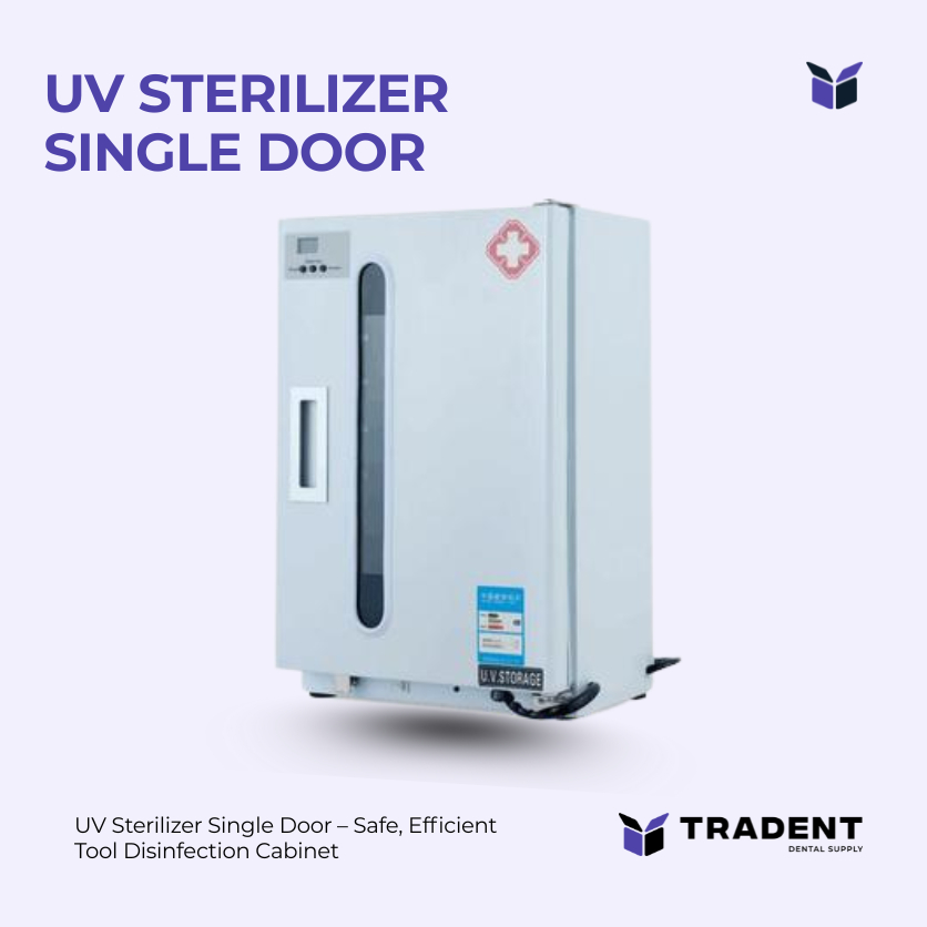 Dental UV Sterilizer single door Free 10 UV trays SS-1601D with visible ...