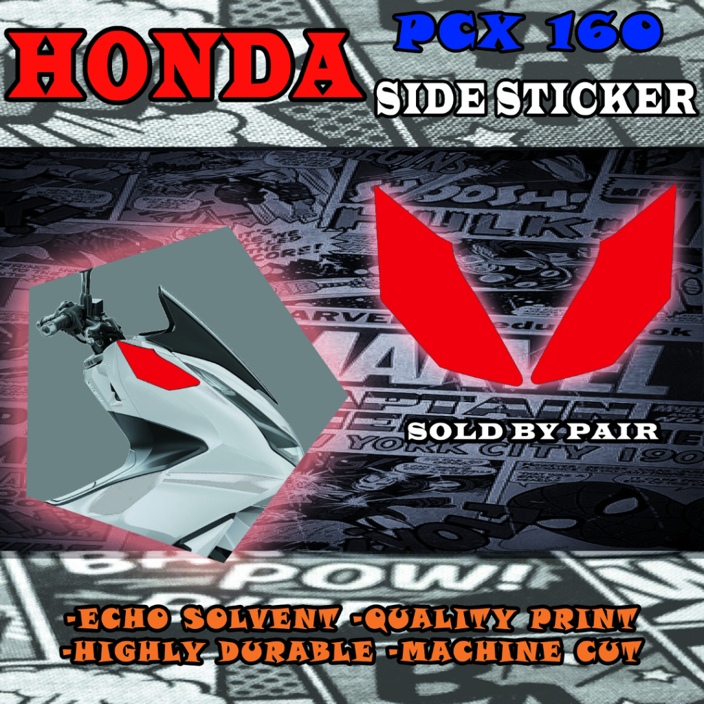 HONDA PCX 160 SIDE STICKER FOR 160 MOTORCYLE/ NEW SIDE STICKER FOR PCX ...