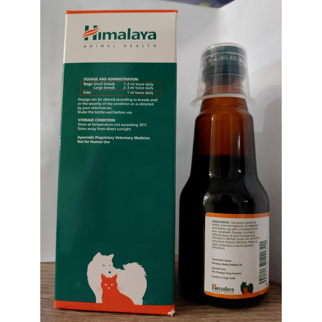 NEW Himalaya IMMUNOL Syrup 100ml Green Box for Dog and Cats | Shopee ...