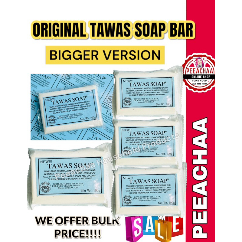 Original Tawas Soap premium pack bigger size buy 10 get 1 free | Shopee ...