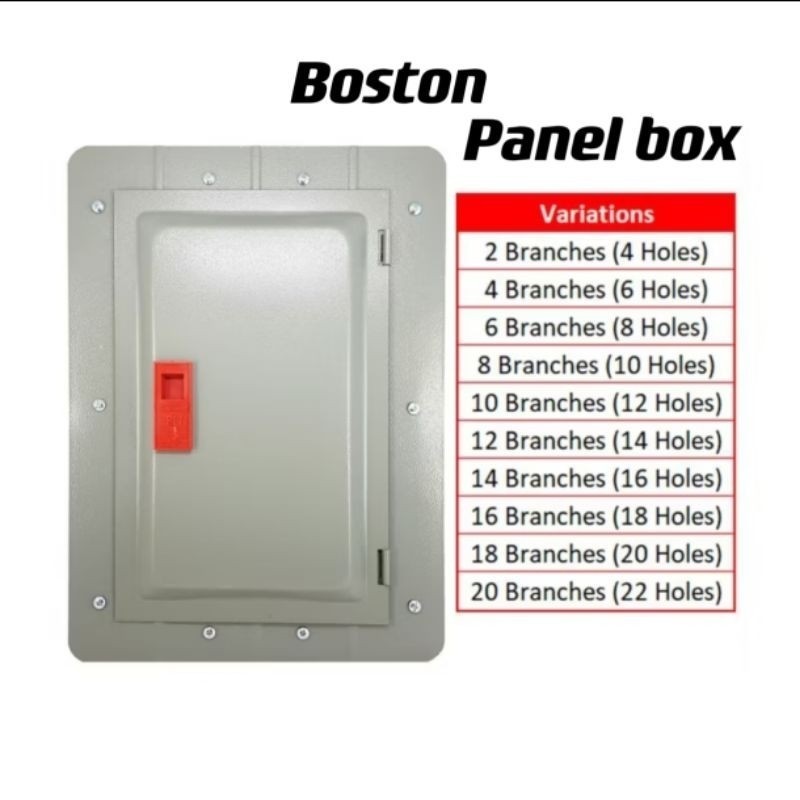 BOSTON Panel Box 2 Pole Plug-In Panel Board Nema 3R Plug In/Bolt On ...