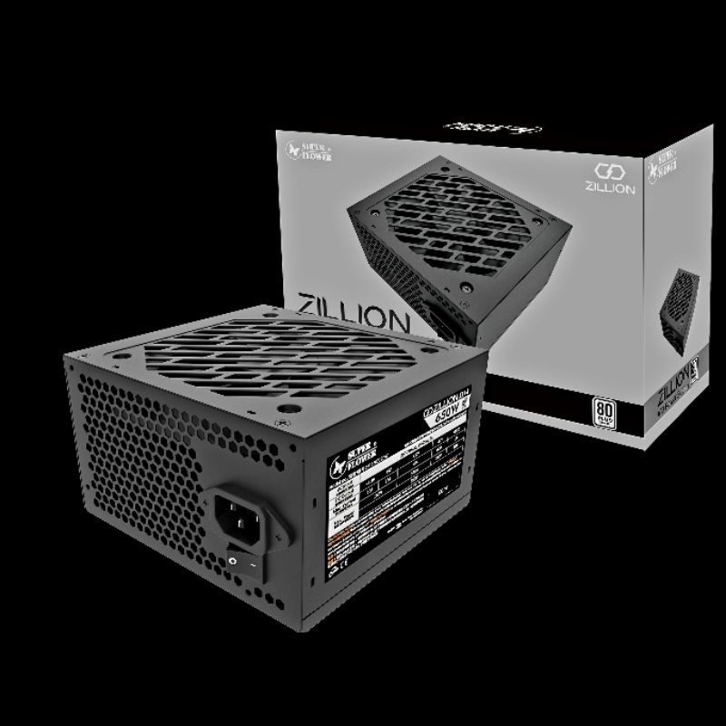 Super Flower ZILLION DW (WHITE) 650W 80Plus Non-modular with Black Flat ...