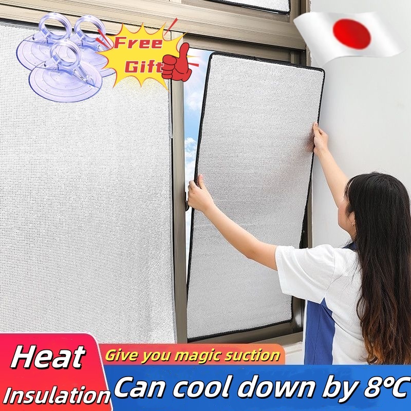 Free Gif 2Pcs Window Glass Thermal Insulation Films One-Way Building ...