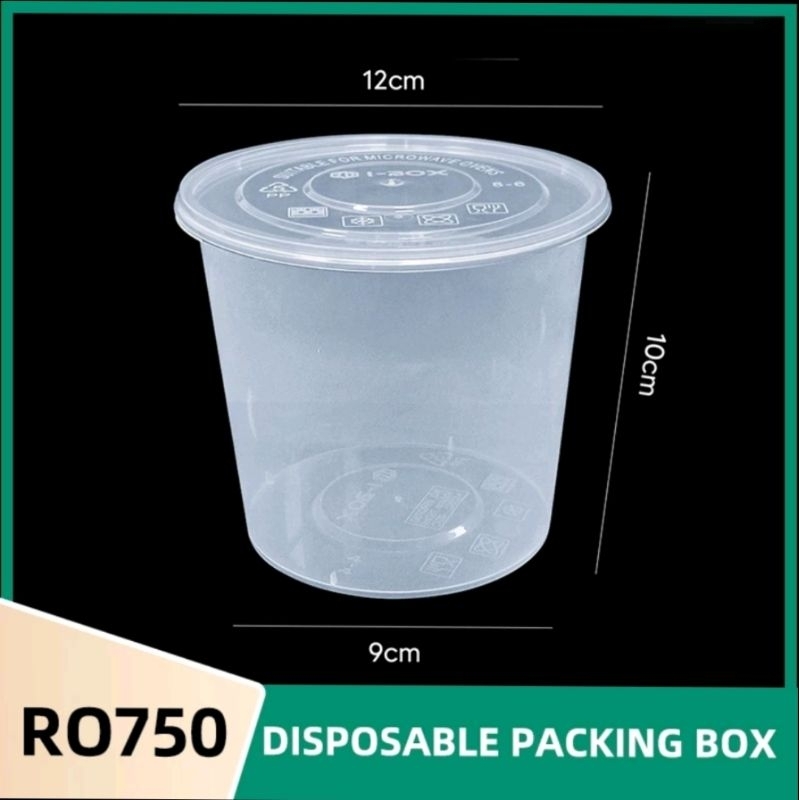(10pcs) RO750 Microwavable food container Microwavable plastic ...