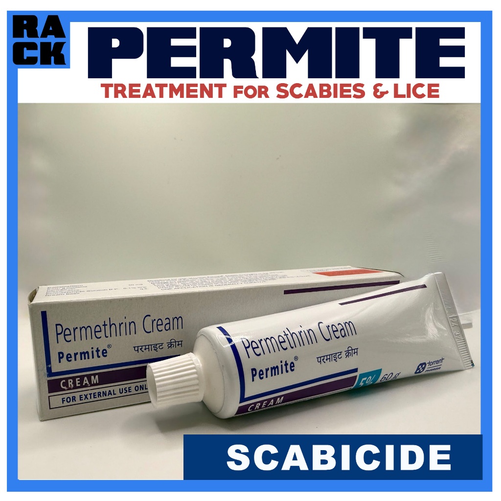 PERMITE Permethrin Cream 60g Scabicide / Pediculoside - treatment for ...