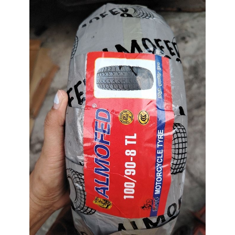 100/90-8 Tubeless tire for EBIKE ALMOFED free tire sealant&pito ...