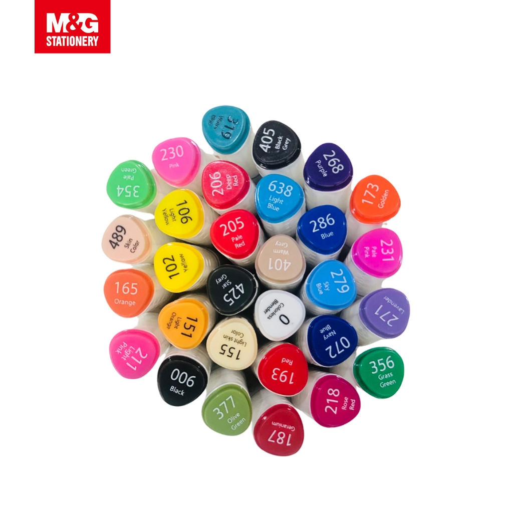 M&G Triangle Double-Sided/ Double-Tip Marker | Shopee Philippines