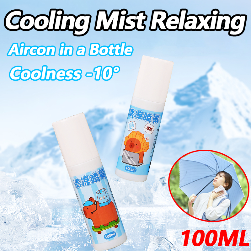Cooling spray japan 100ml Aircon in a bottle Shirt & Body cooling spray ...