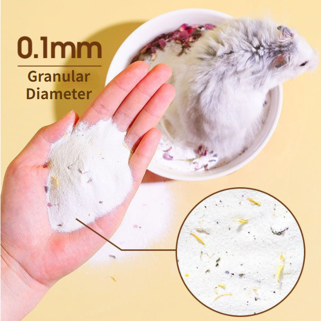 500g Hamster Bathing Sand Dust-Free Cleaning Sand for Hamsters ...