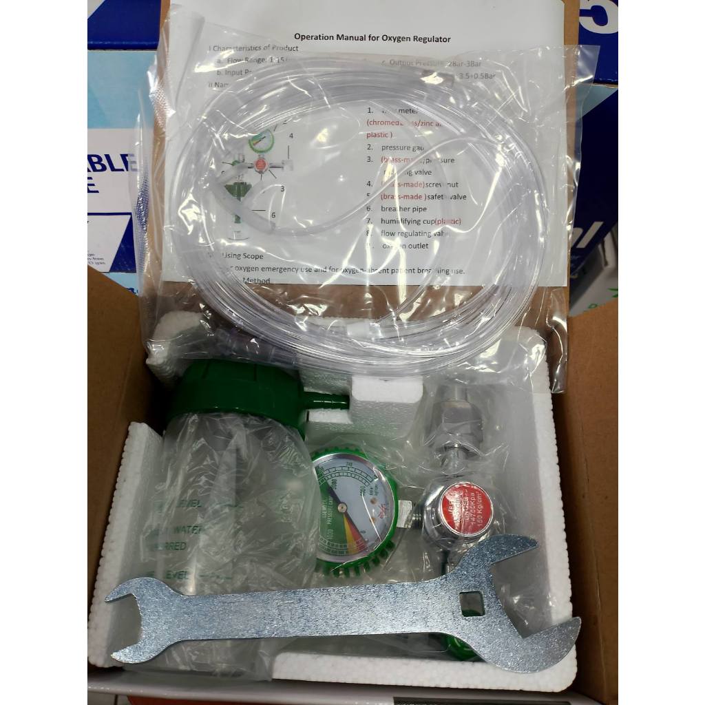 OXYGEN REGULATOR COMPLETE SET UNIVERSAL SIZE APPLICABLE FOR ALL OXYGEN ...