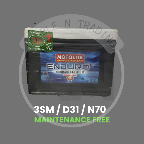 3SM / D31 / N70 MOTOLITE ENDURO BATTERY | Shopee Philippines