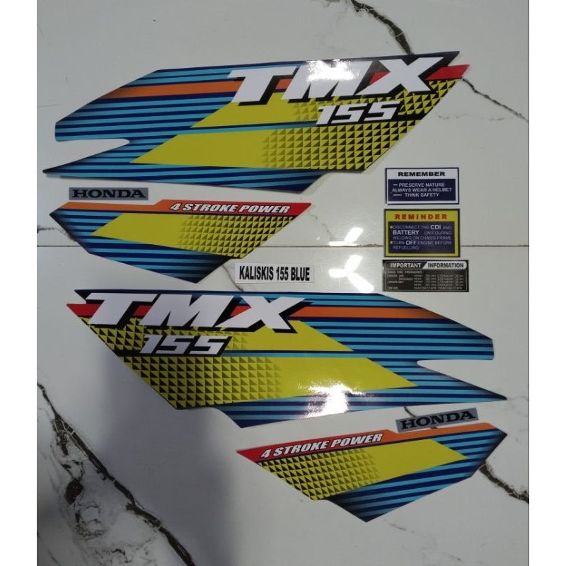 Tmx Kaliskis 155 stock decals w/ free stickers | Shopee Philippines