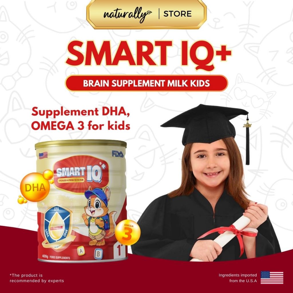 Smart IQ+ Milk Supplementing DHA and omega 3 helps children develop ...