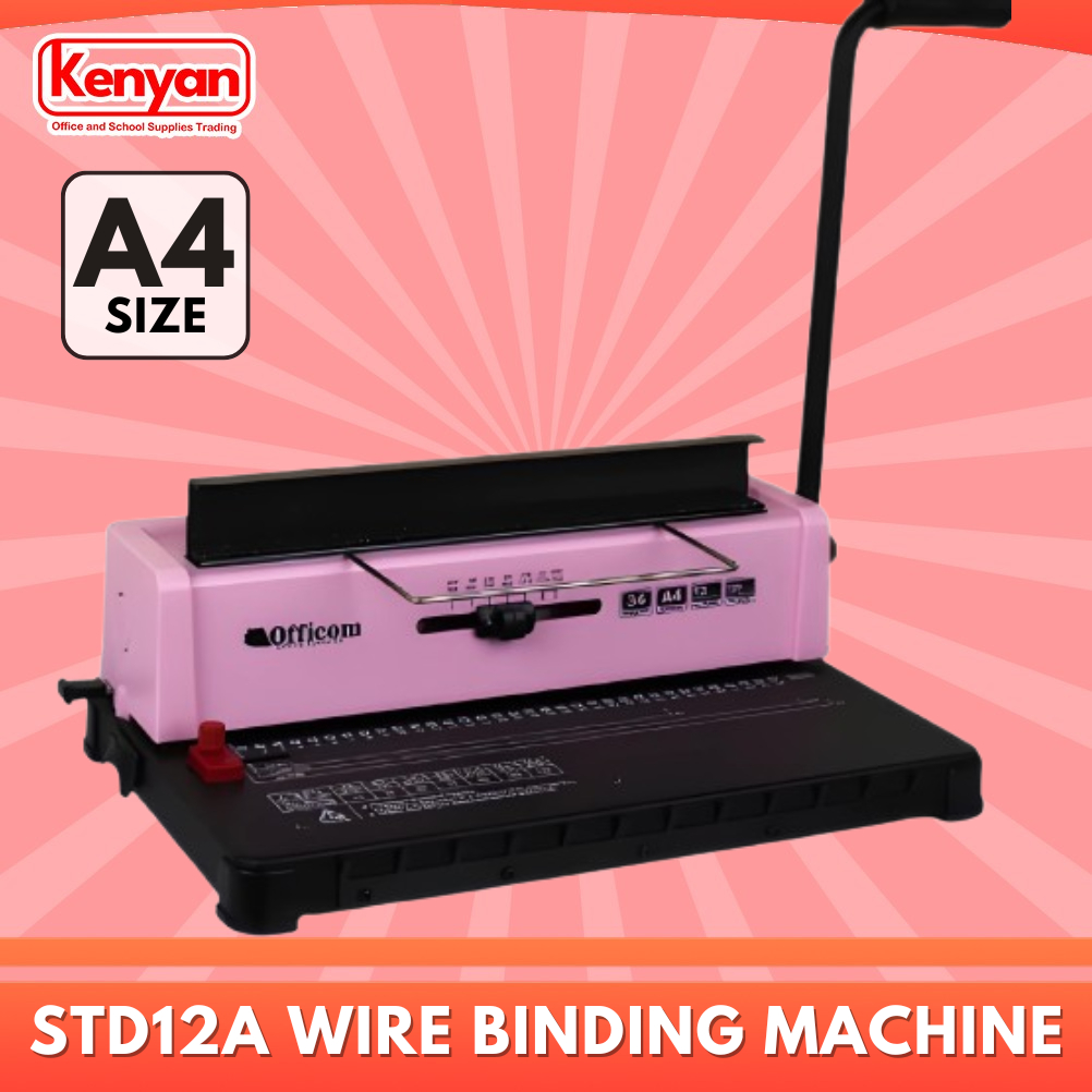 Wire Binding Machine A4 size STD12A 34 Holes Heavy Duty Binder Punch ...