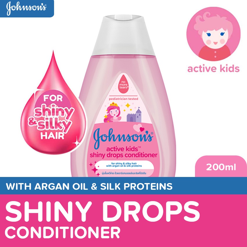 Johnson's Active Kids Shiny Drops Conditioner 200ml: active shampoo ...