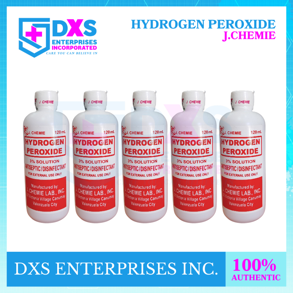 J.CHEMIE HYDROGEN PEROXIDE 3% SOLUTION 10 VOLUME ANTISEPTIC AND ...