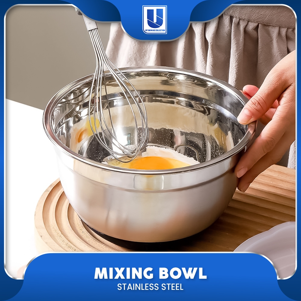 30cm Stainless Steel Mixing Bowl Large for Salad & Baking Bowl with ...