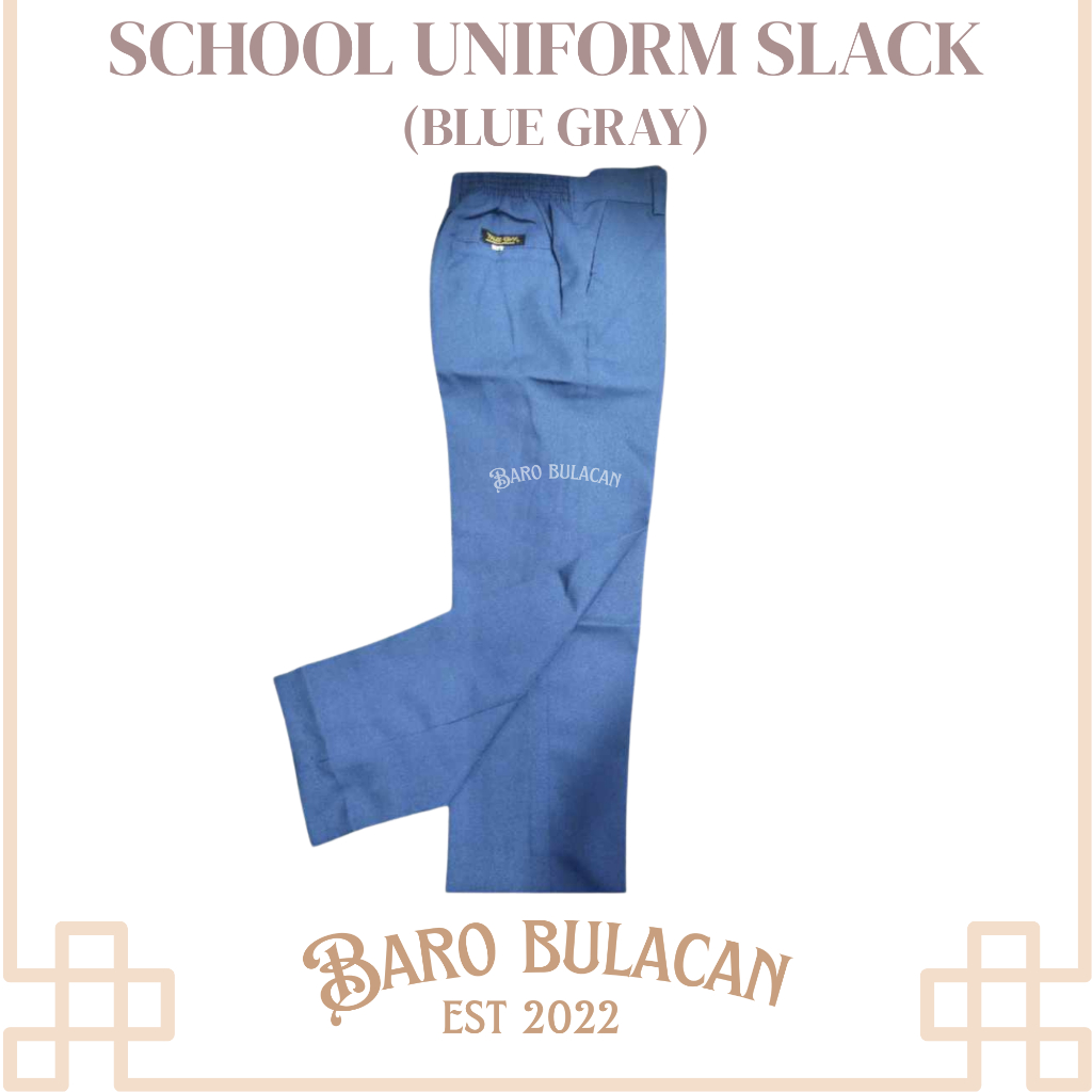 Colored Garterized Slacks School Uniform For Kids To Adult | Shopee ...