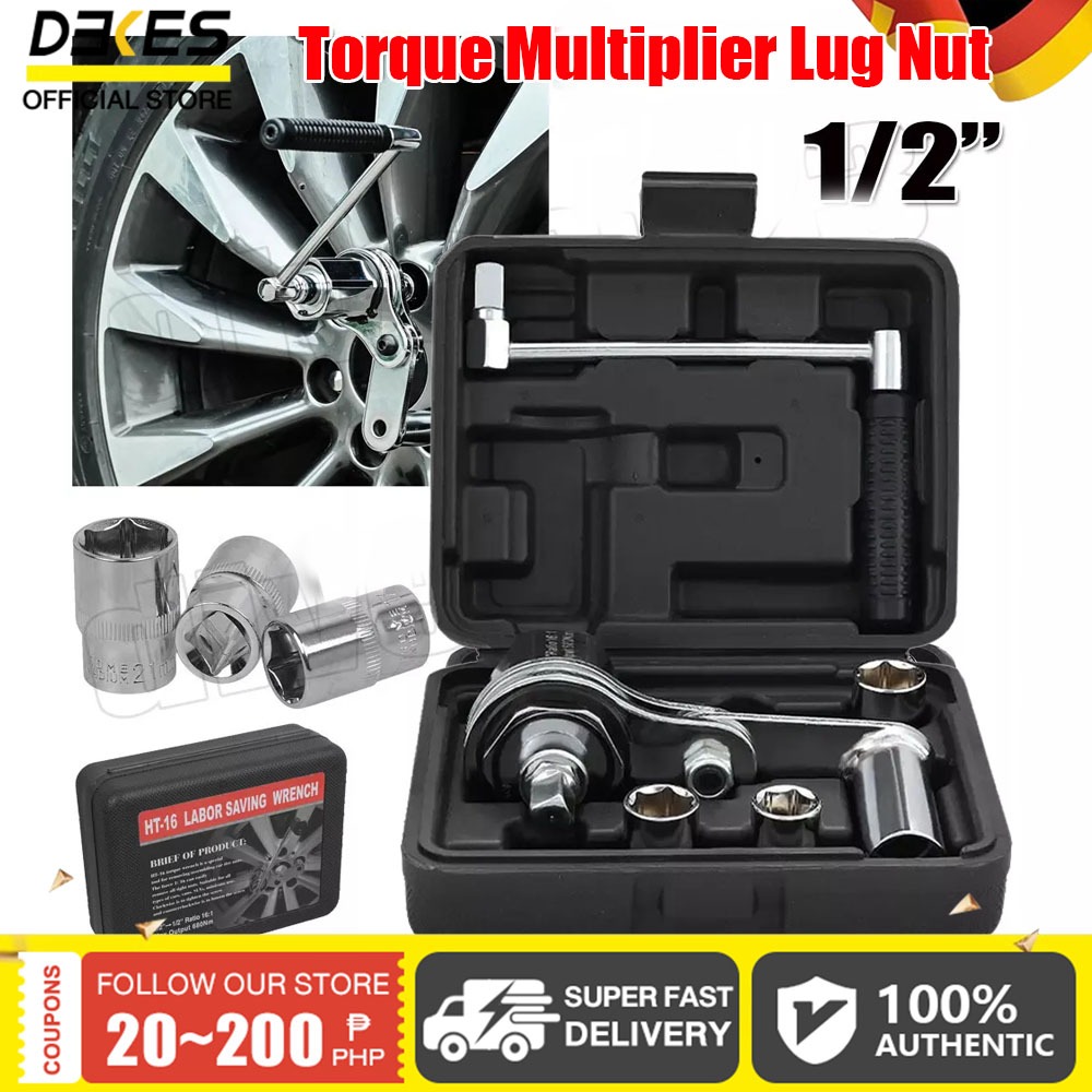 1Set 1/2" Torsional Torque Multiplier Wrench Lug Nut Remover Type Car ...