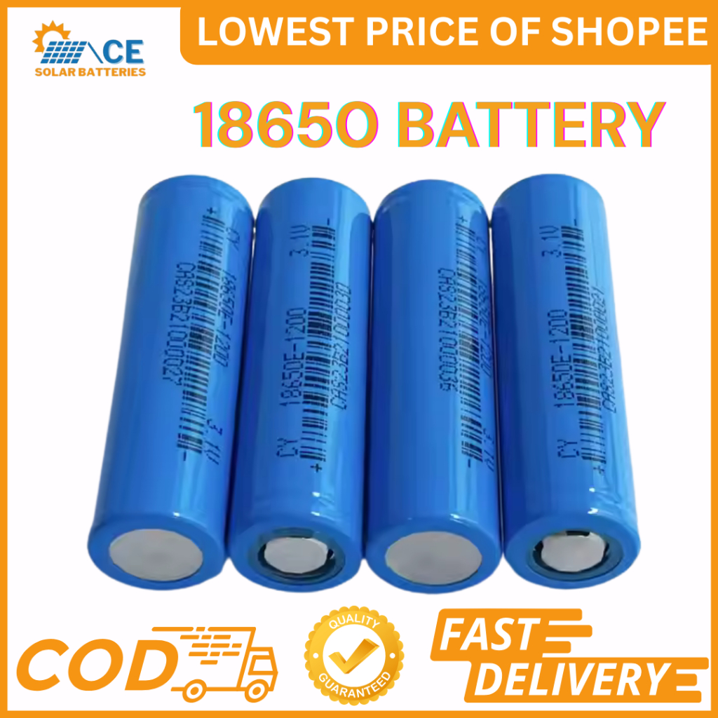 (50PCS) 18650 Cylindrical Batttery - 1100mAh/1500mAh/2000mAh LFP ...