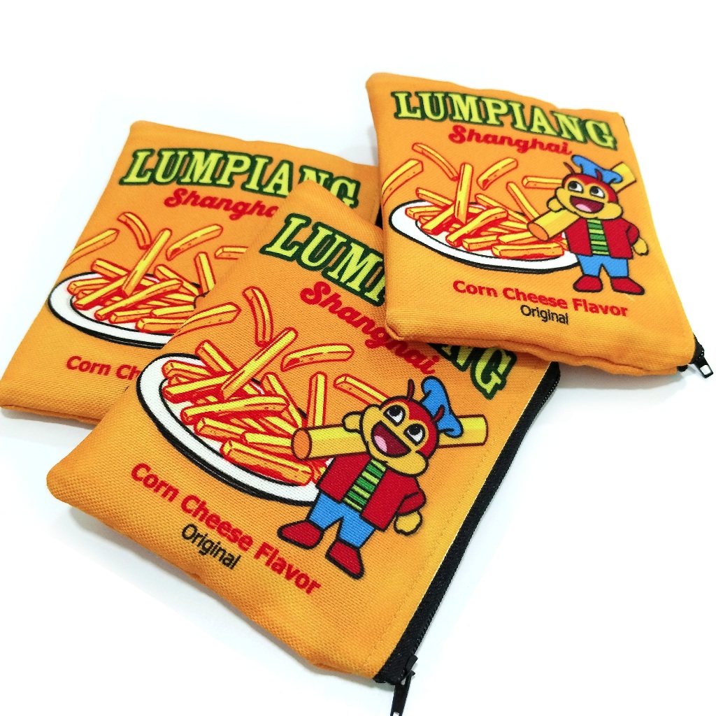 Lumpiang Shanghai - Pinoy Chichirya Wallet, Fabric Coin Pouch, Purse ...