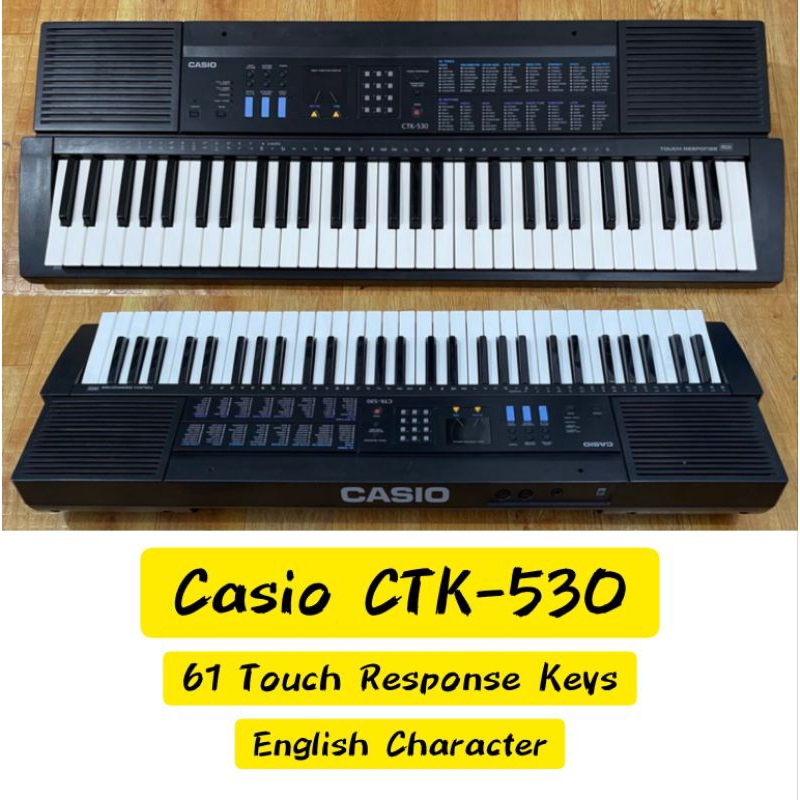 Casio CTK-530 (61 Touch Response Keys) Japan Surplus Keyboard Piano | Shopee Philippines