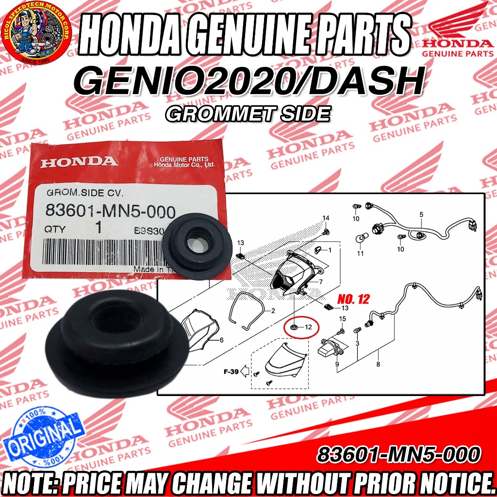 GENIO2020/DASH GROMMET SIDE (HPI) (Genuine: 83601-MN5-000) | Shopee ...
