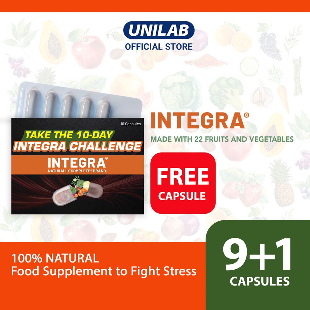 Unilab Integra 10-Day Pack! Buy 9 + 1 FREE: 100% Natural Food ...