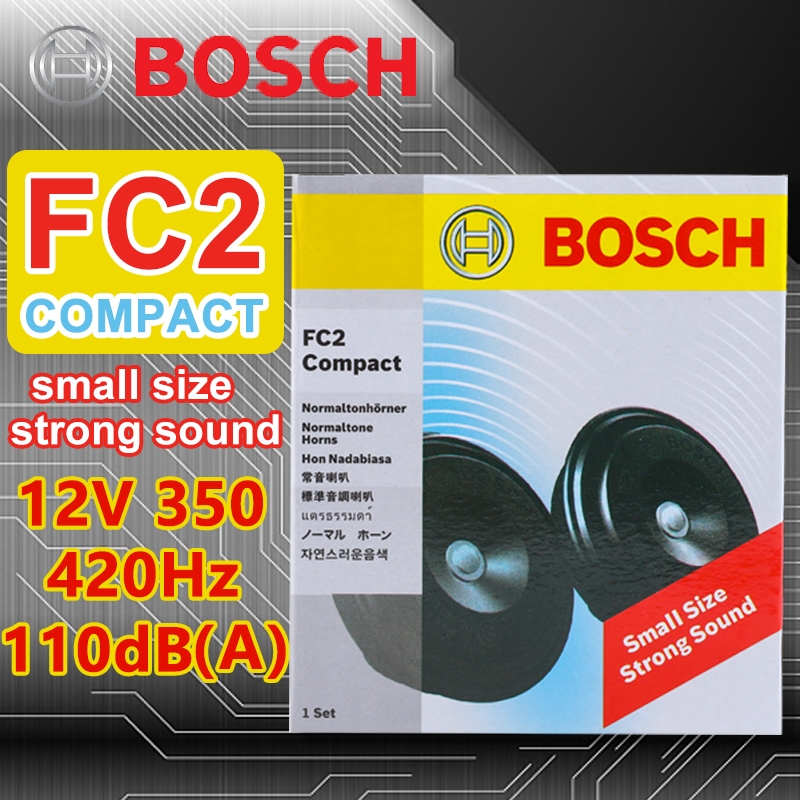 Bosch Disc Compact Horn FC2 12V 350Hz / 420Hz 111dB(A) Motor super loud ...