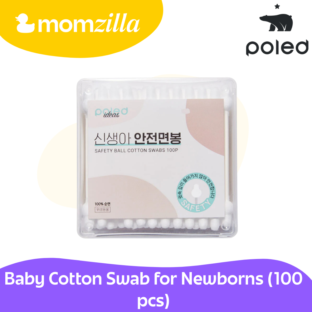 Momzilla - POLED - Baby Cotton Swab for Newborns (100 pcs) | Shopee ...