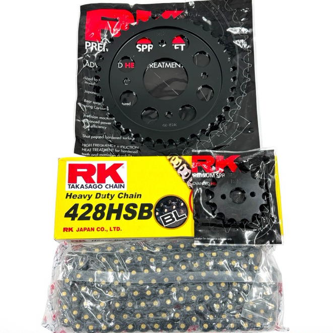 RK RACING CHAIN & SPROCKET SET RAIDER 150 REBORN/Fi/COMBAT SERIES #428 ...