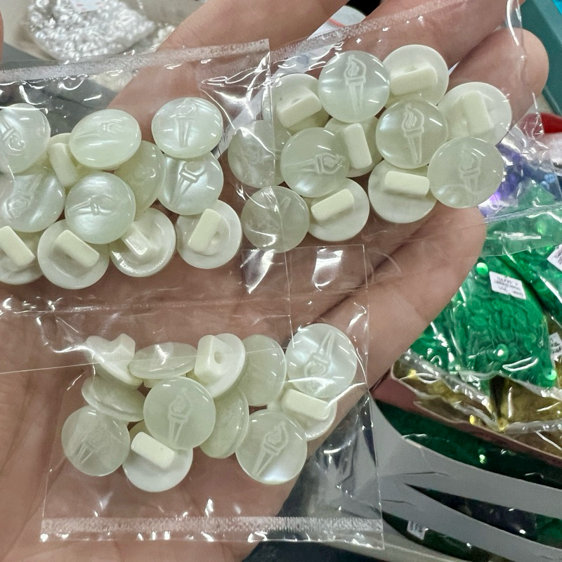 Offwhite DepEd Uniform Buttons with Torch (Per Dozen) | Shopee Philippines