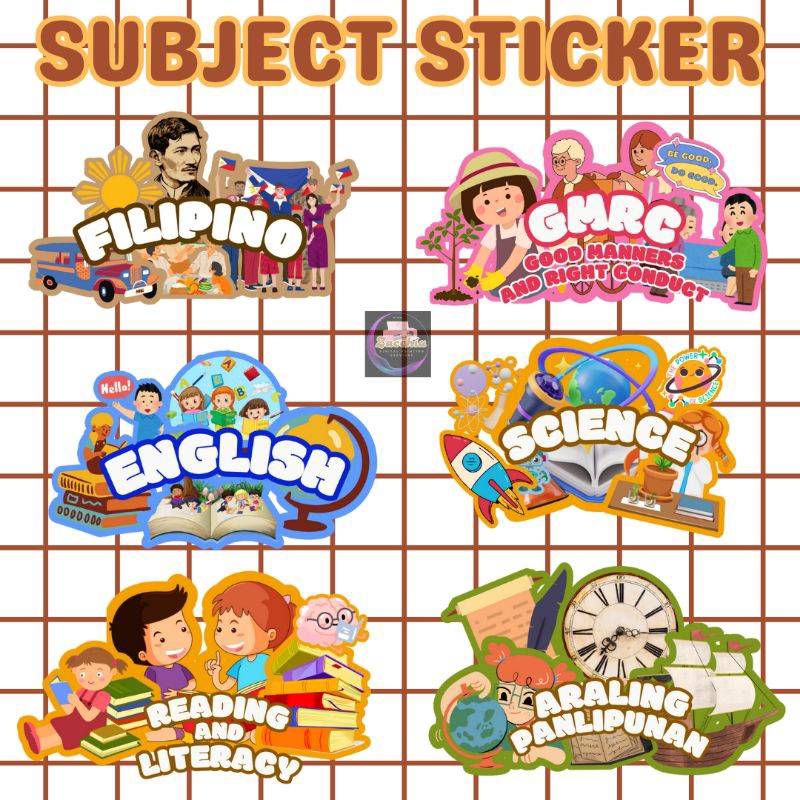 Trending Subject Sticker - 100 Available Subjects - For All Levels ...
