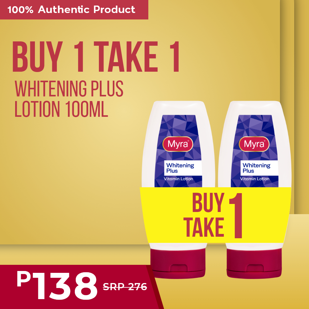 BUY 1 TAKE 1 Myra Whitening Plus Vitamin Lotion 100ml | Shopee Philippines