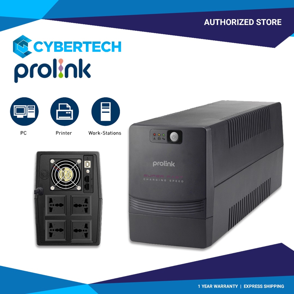 Prolink Pro2000Sfcu 2000Va Power Supply Ups AVR Universal Sockets ...