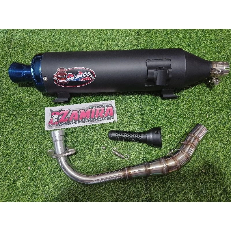 LUCKY KK POWER PIPE TITANIUM TIP WITH SILENCER HUN RACING BLACK MADE IN ...
