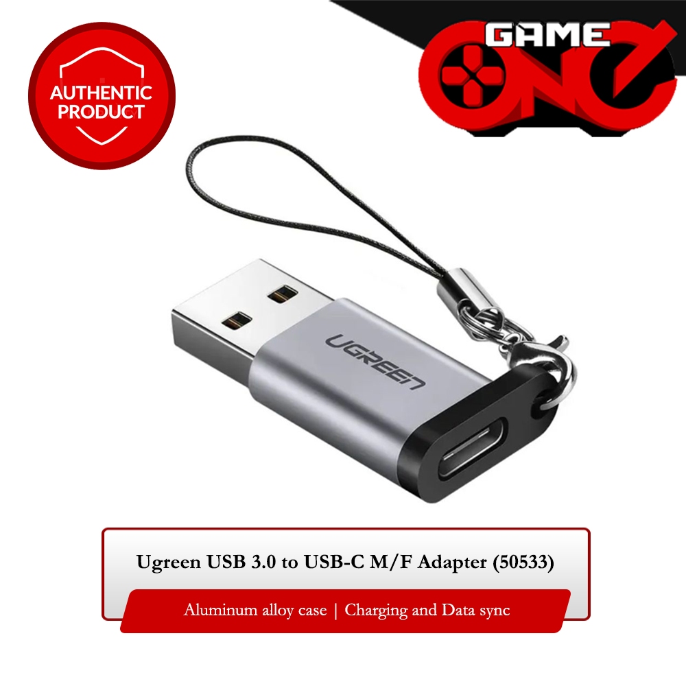 Ugreen USB 3.0 to USB-C M/F Adapter (50533) - Gray | Shopee Philippines