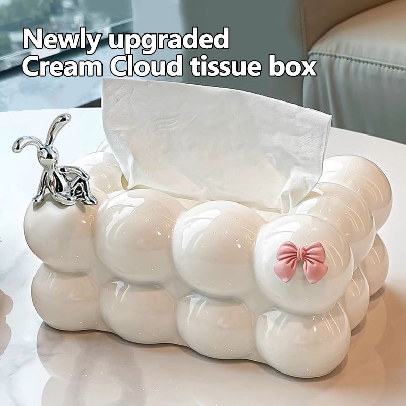 Cotton Candy Shape Tissue Box Decorative Tissue Box Creative Tissue Box ...